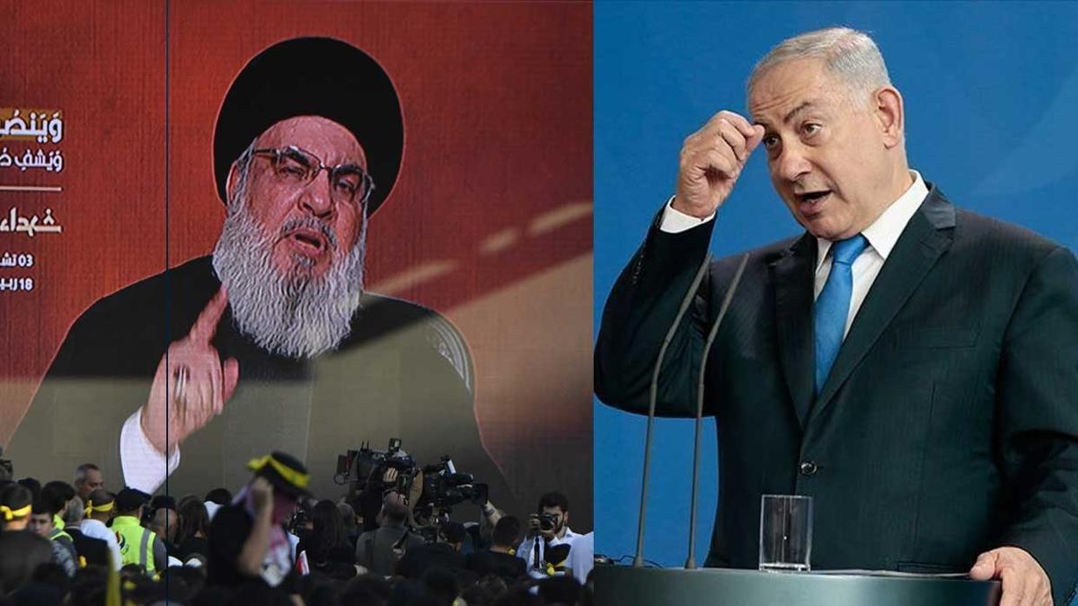 İsrail Başbakanı Netanyahu'dan Hizbullah lideri Nasrallah'a tehdit İsrail Başbakanı Netanyahu'dan Hizbullah lideri Nasrallah'a tehdit